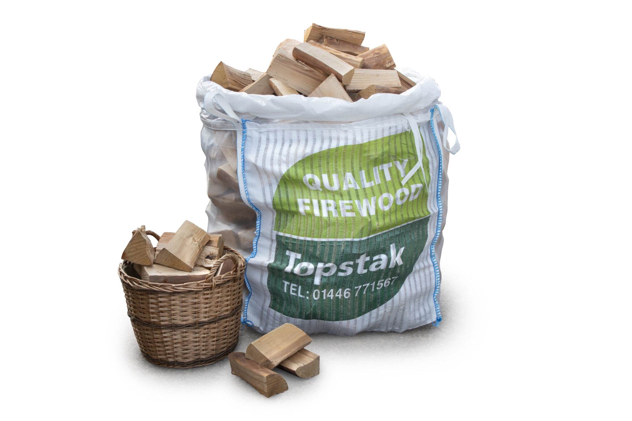 12" Kiln Dried Firewood (1m3 Bulk Bag)