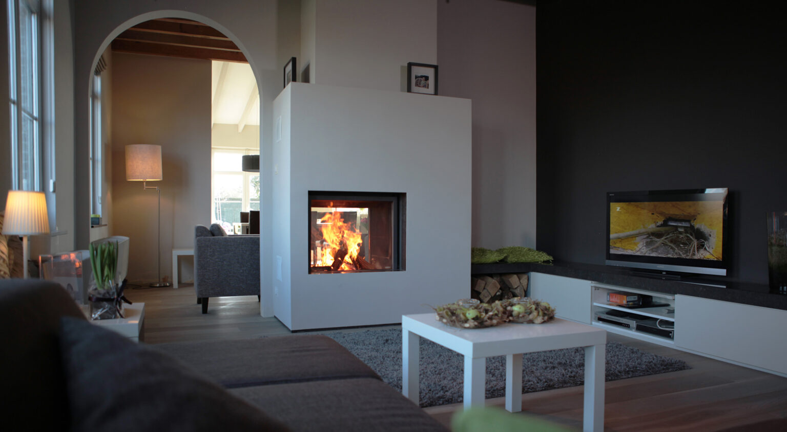 Stuv 21/75 Double Sided Inset Stove