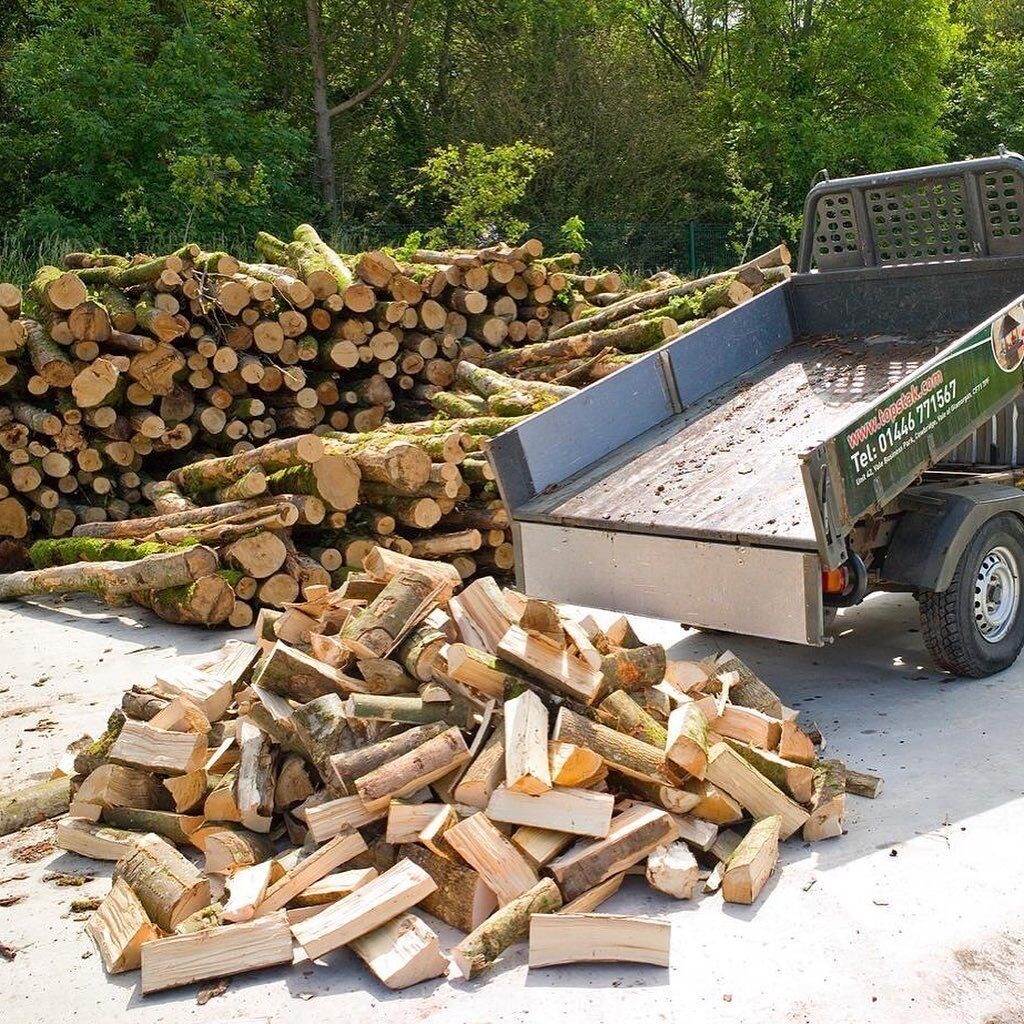 10" Bulk Truck Load Delivery Seasoned Logs for Sale - Topstak