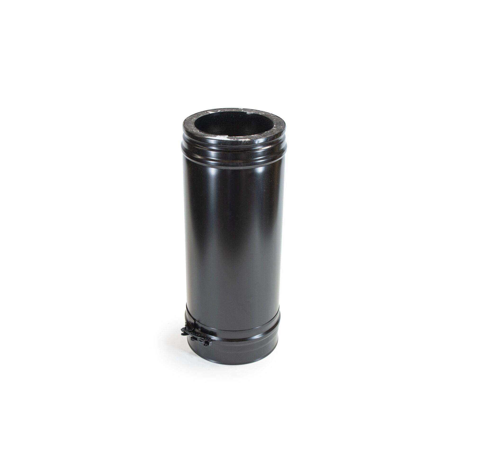 500mm Length - Schiedel ICS Twin Wall Flue - Black Powder Coated