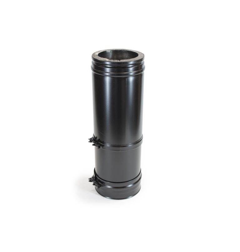 Adjustable Length 375-585mm - Schiedel ICS Twin Wall Flue - Black ...