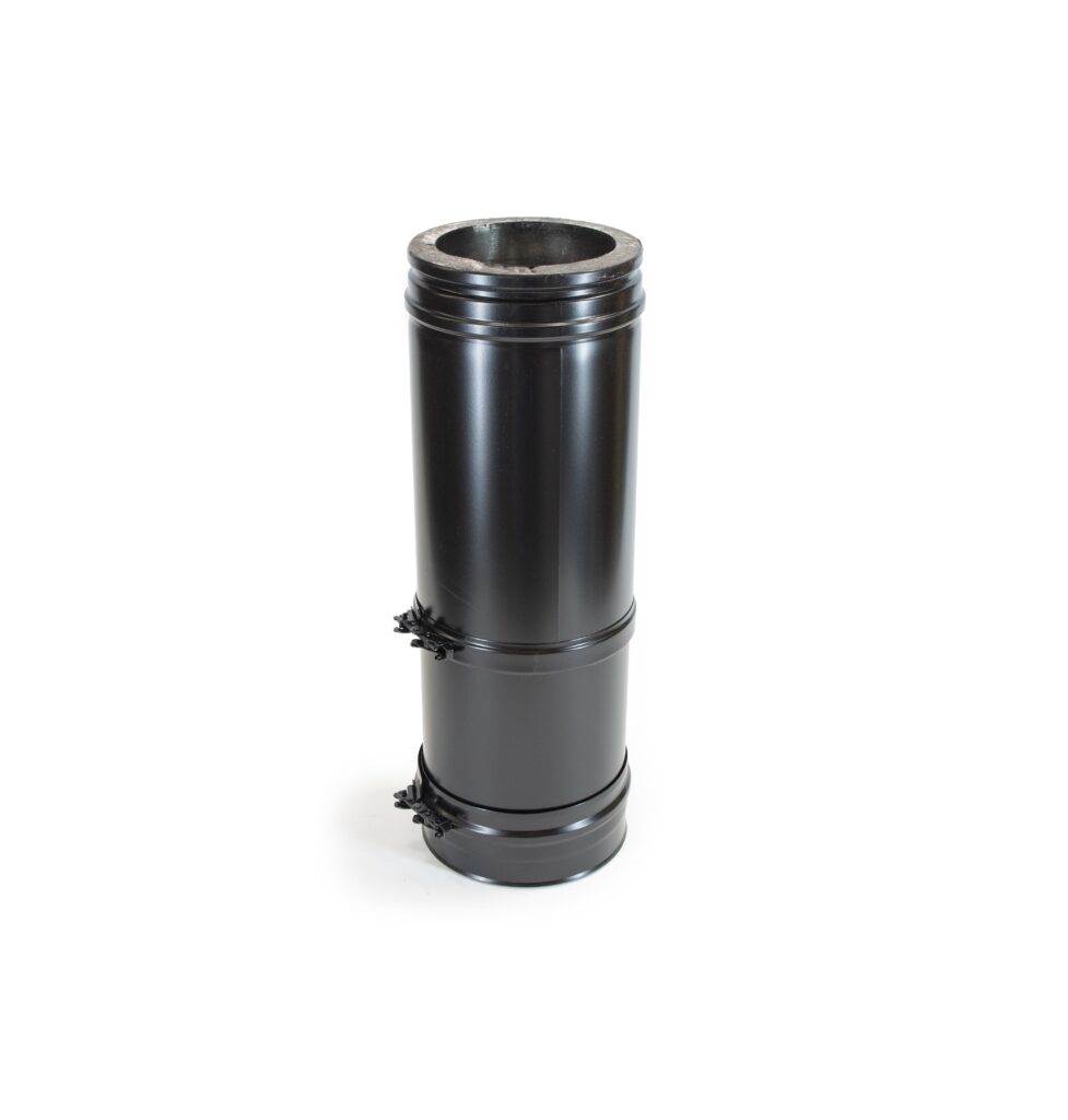 Adjustable Length 375-585mm - Schiedel ICS Twin Wall Flue - Black ...
