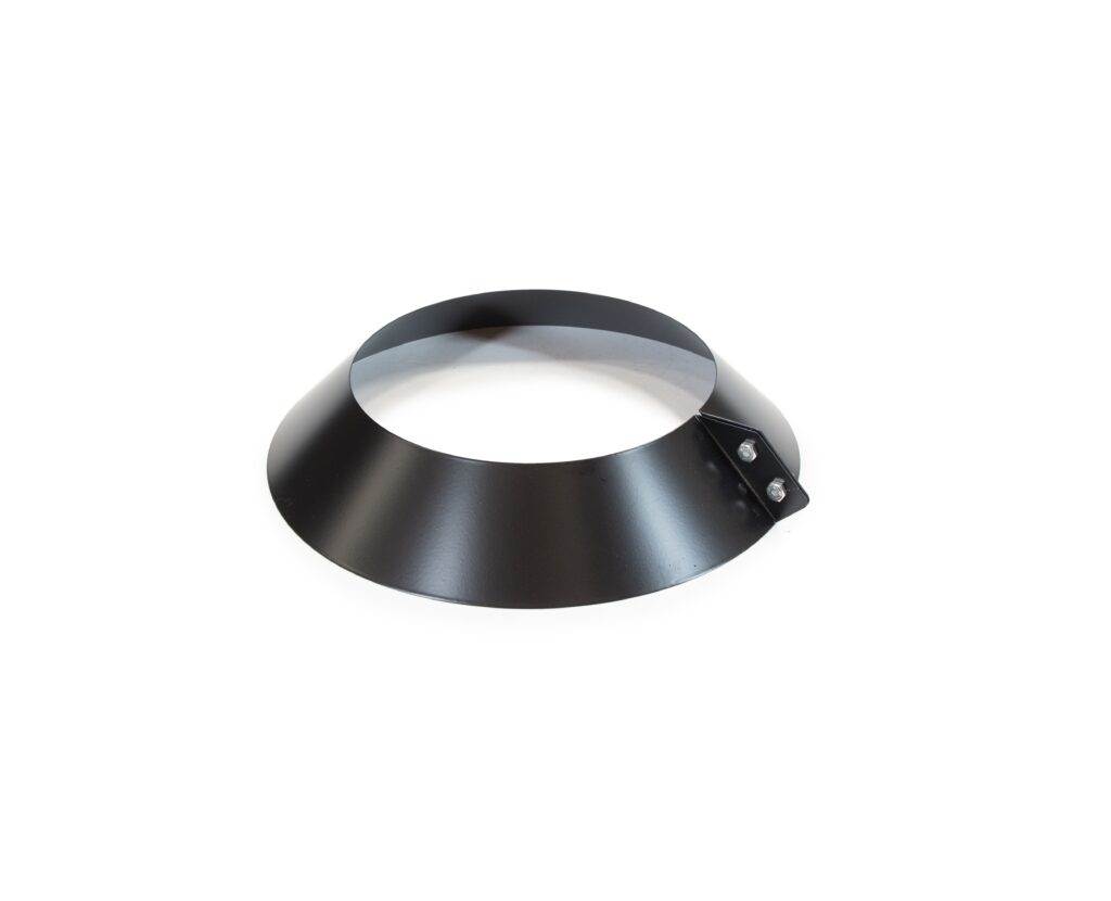 Storm Collar - Schiedel Twin Wall Flue - Black Powder Coated