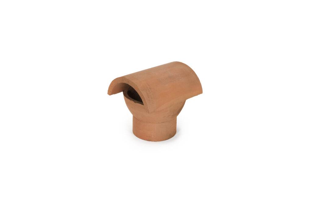 Chinmney Hood Top Ext Spigot (190mm Terracotta / Red) - Topstak