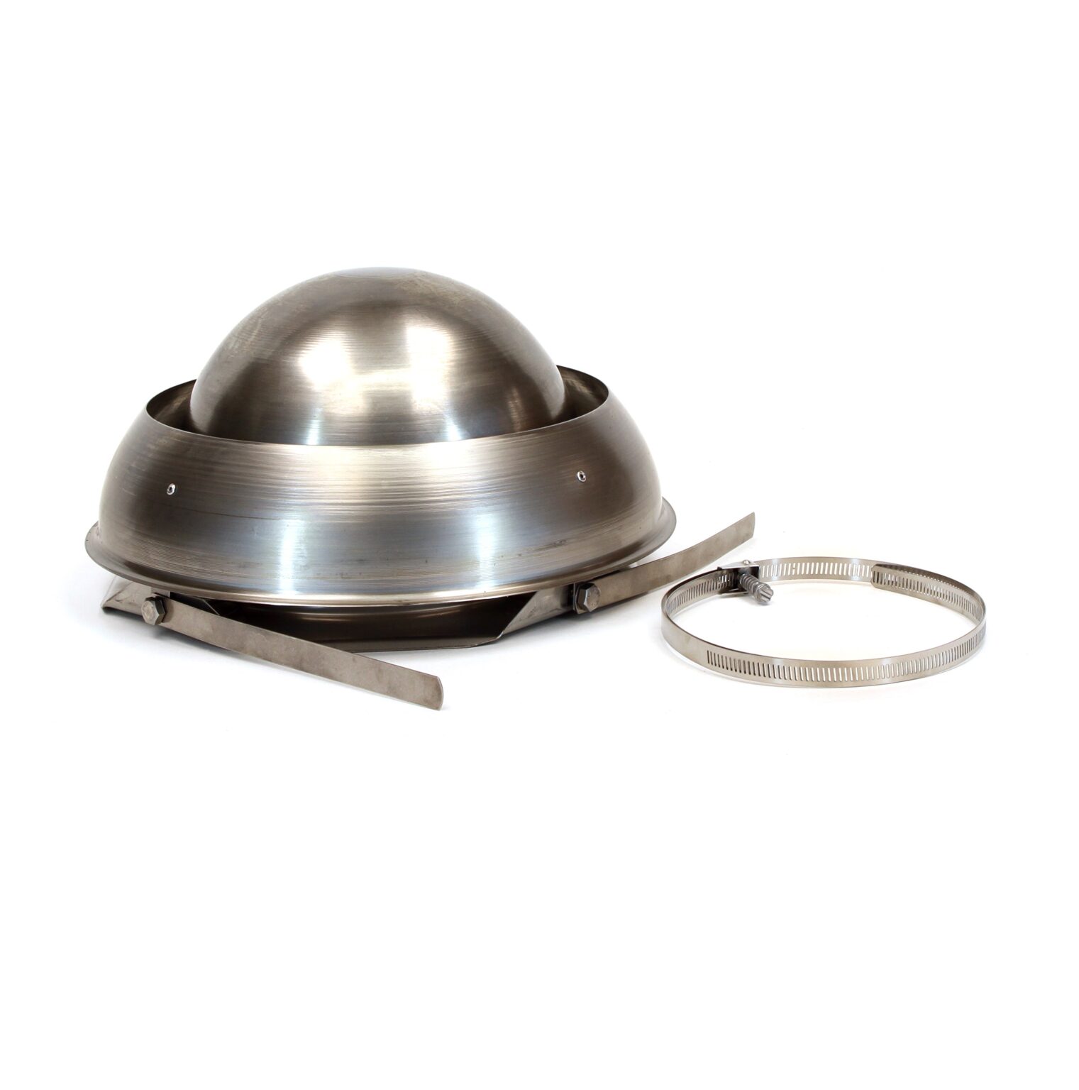 Anti-Downdraught Mini Eurocowl Cowl in Natural Stainless Steel