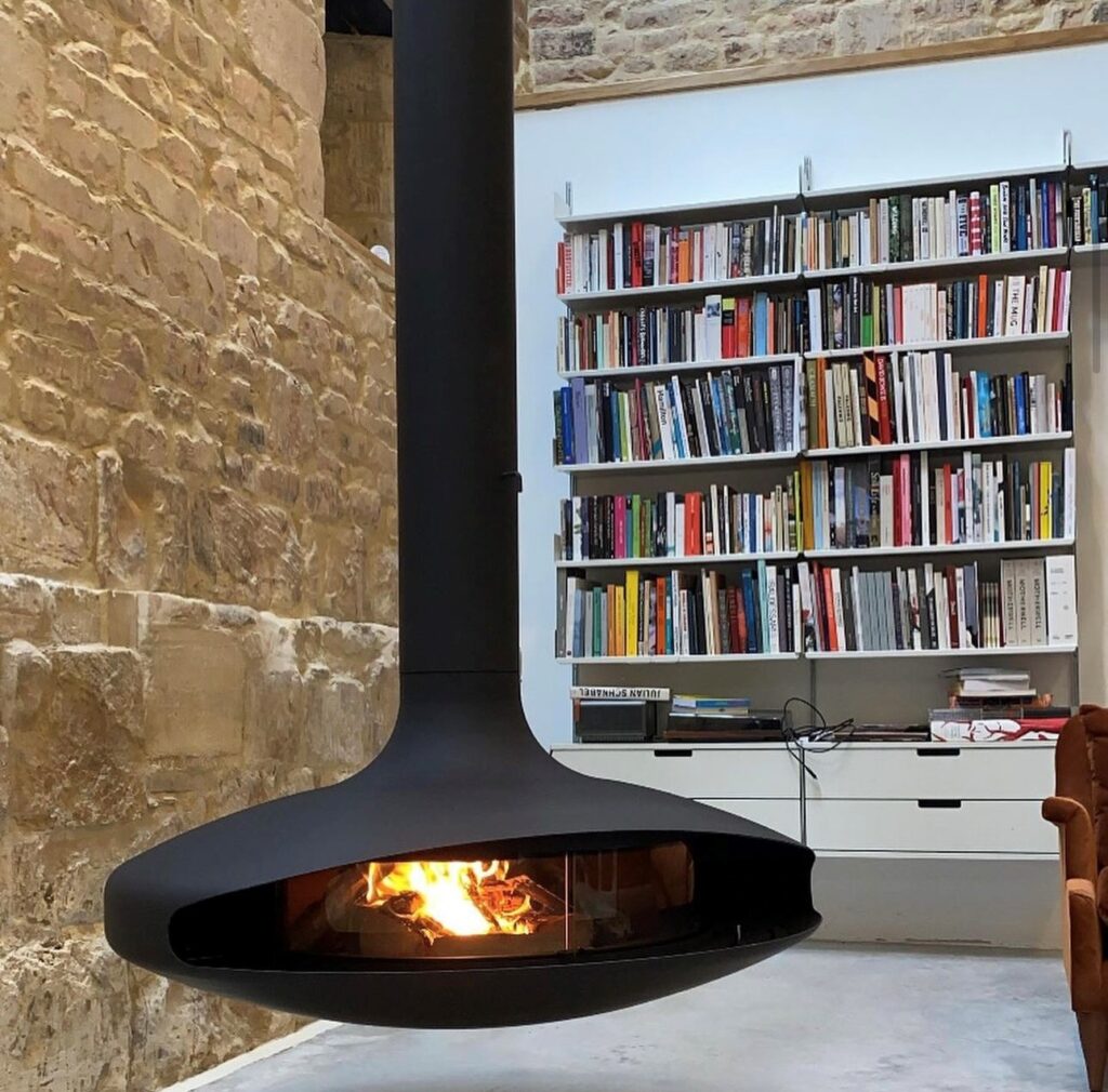 Gyrofocus Suspended Fireplace