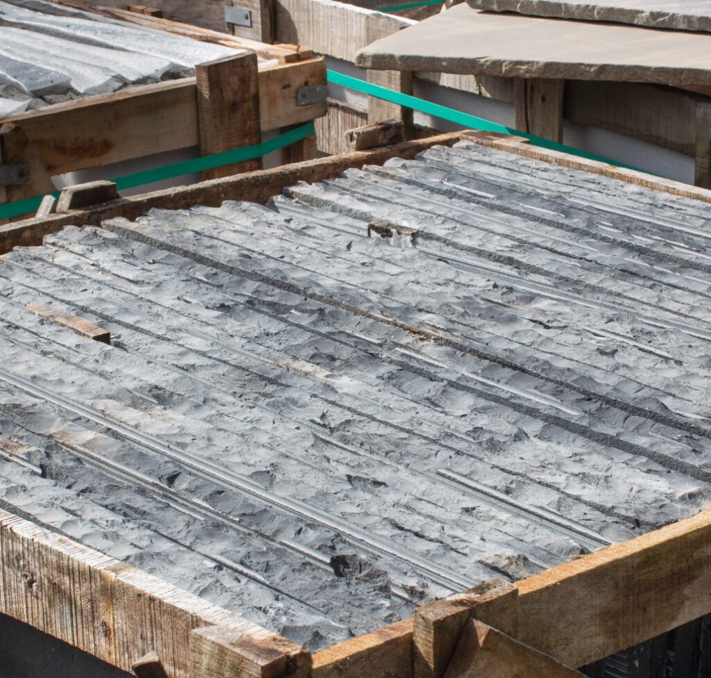 Hearth Slab - Limestone Chipped Edge