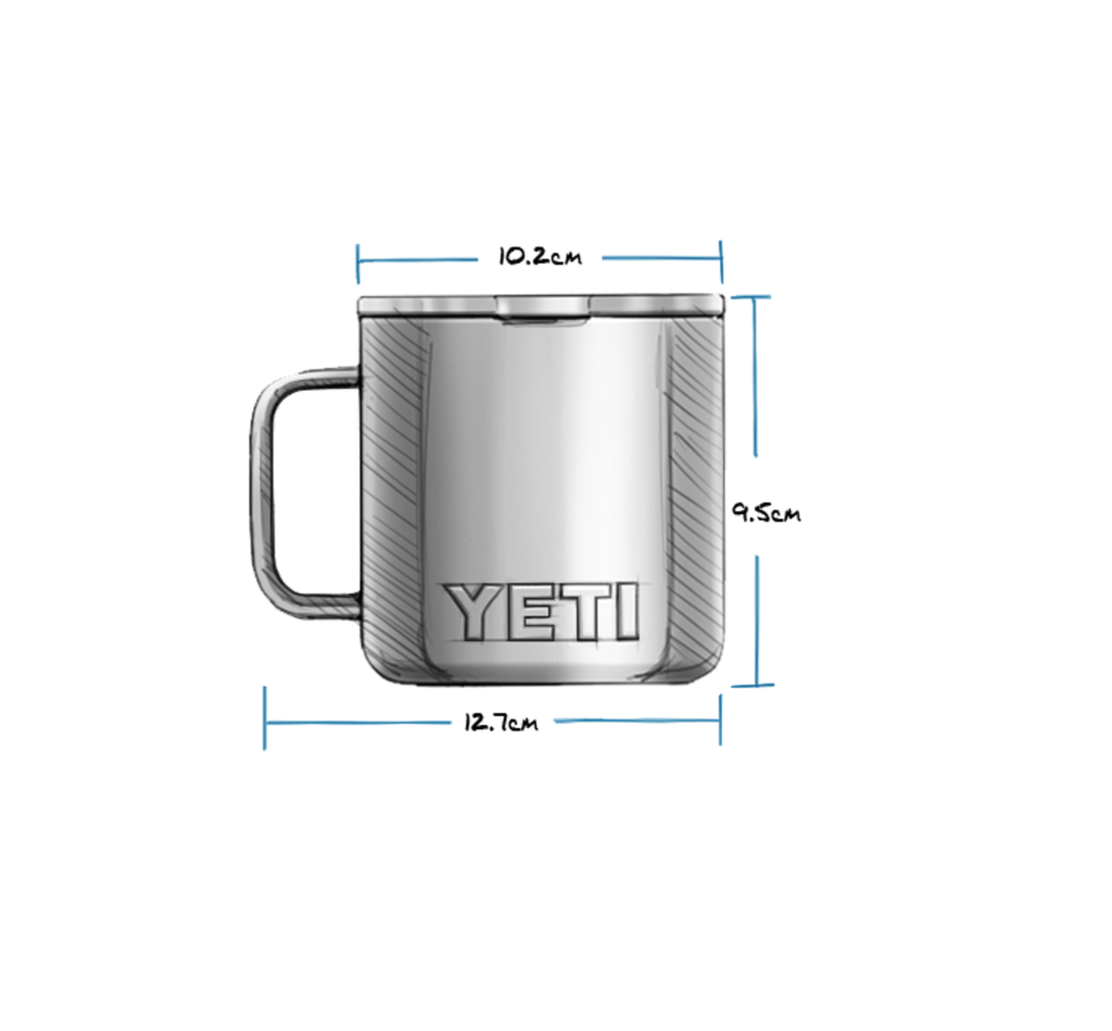 Yeti Rambler 14oz Mug - Stainless Steel