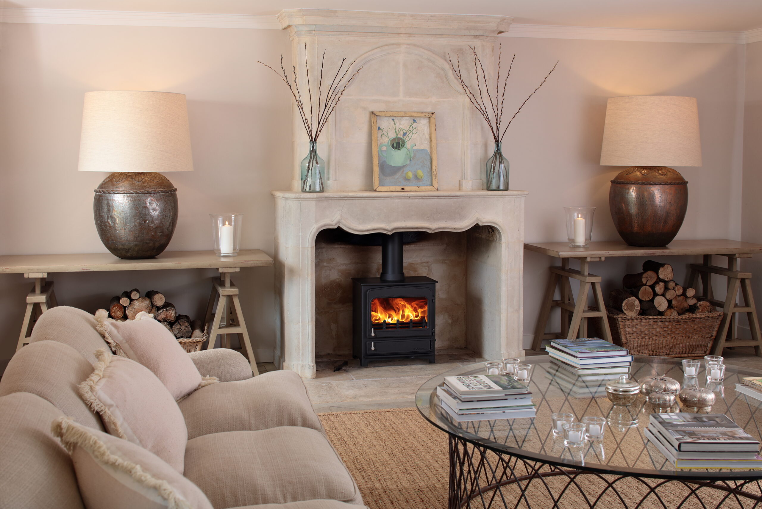 Woodwarm Fireview ECO 5kw, Vintage Door