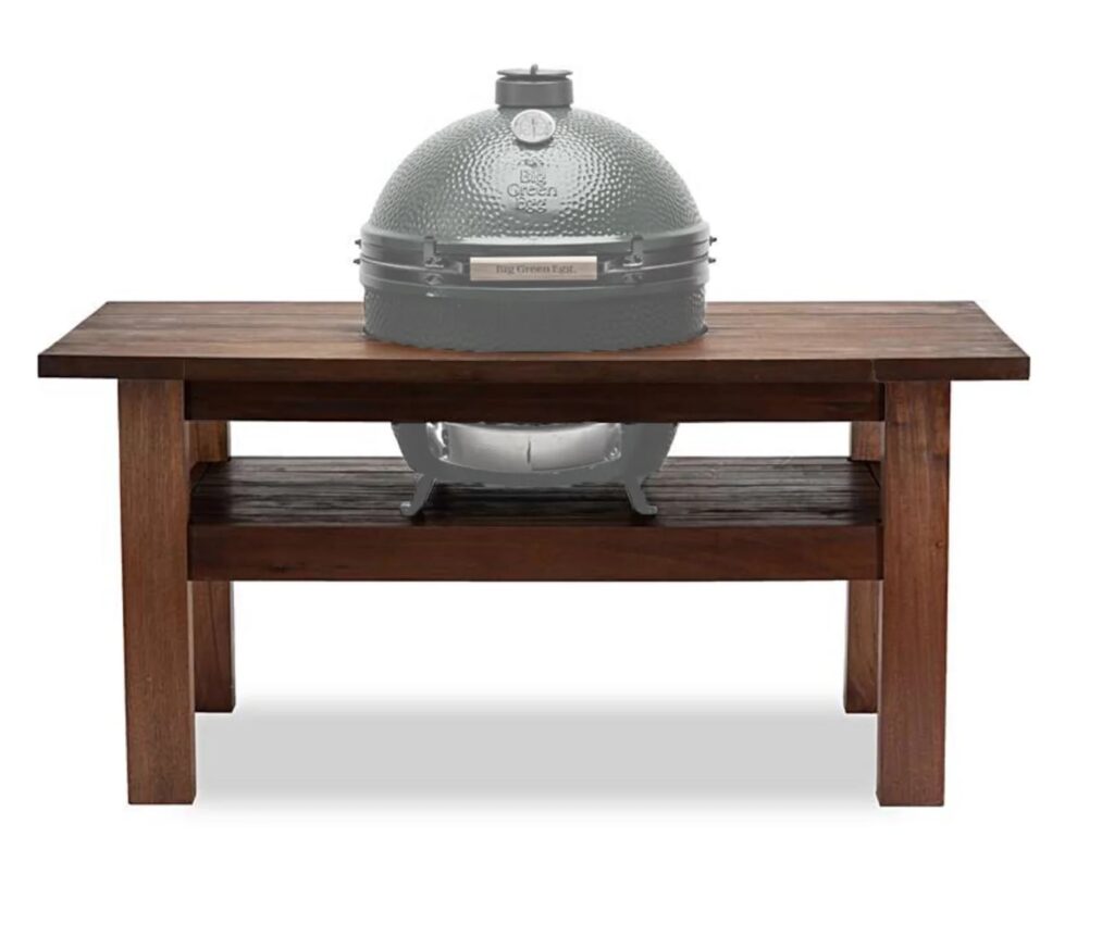 Extra Large Big Green Egg in Royal Mahogany Table Bundle | Topstak ...